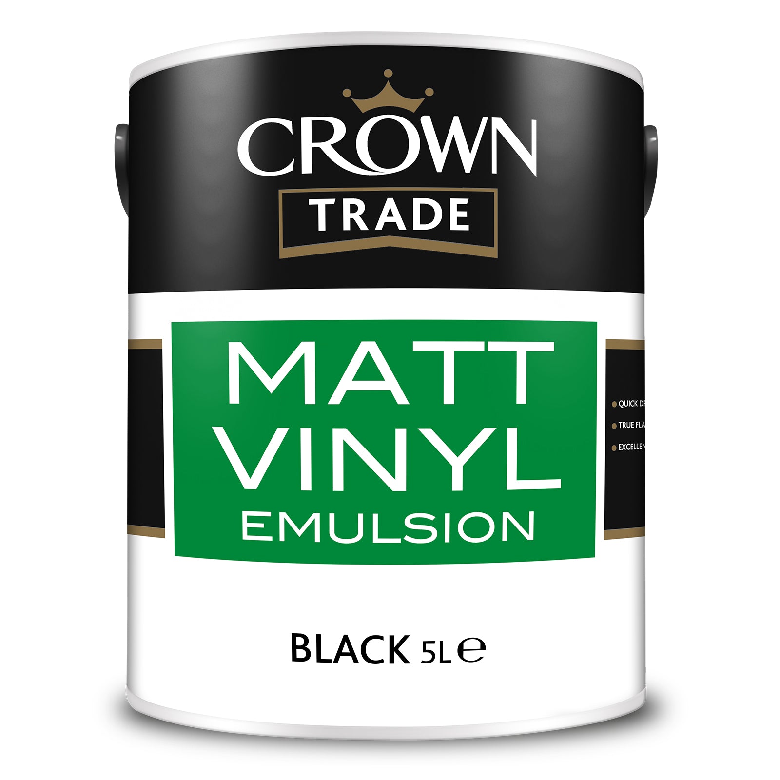 Crown Trade Matt Vinyl Emulsion Black 5L – Jim's DIY