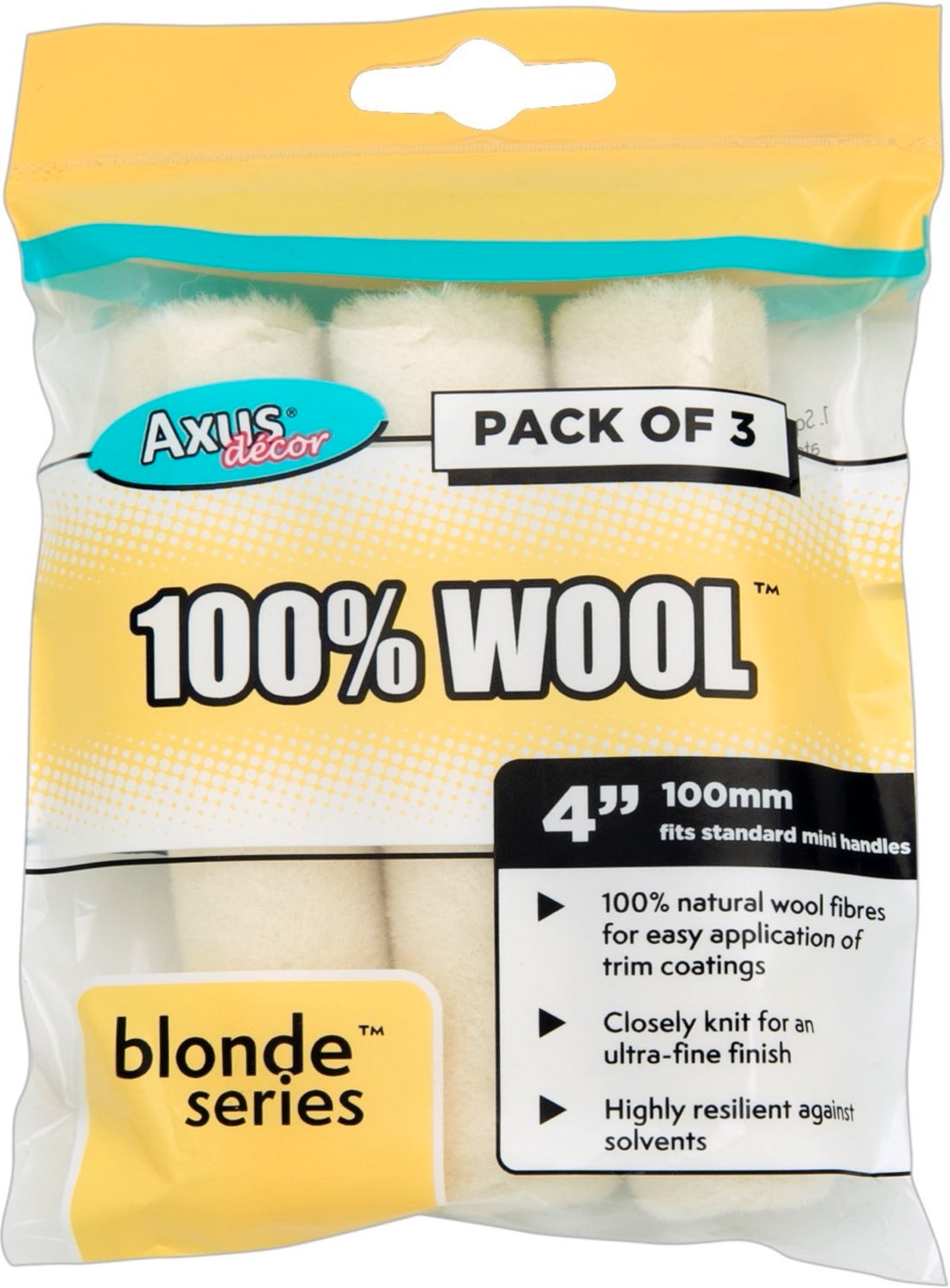 Axus Decor 100% Wool 4" Roller Sleeves – Jim's DIY