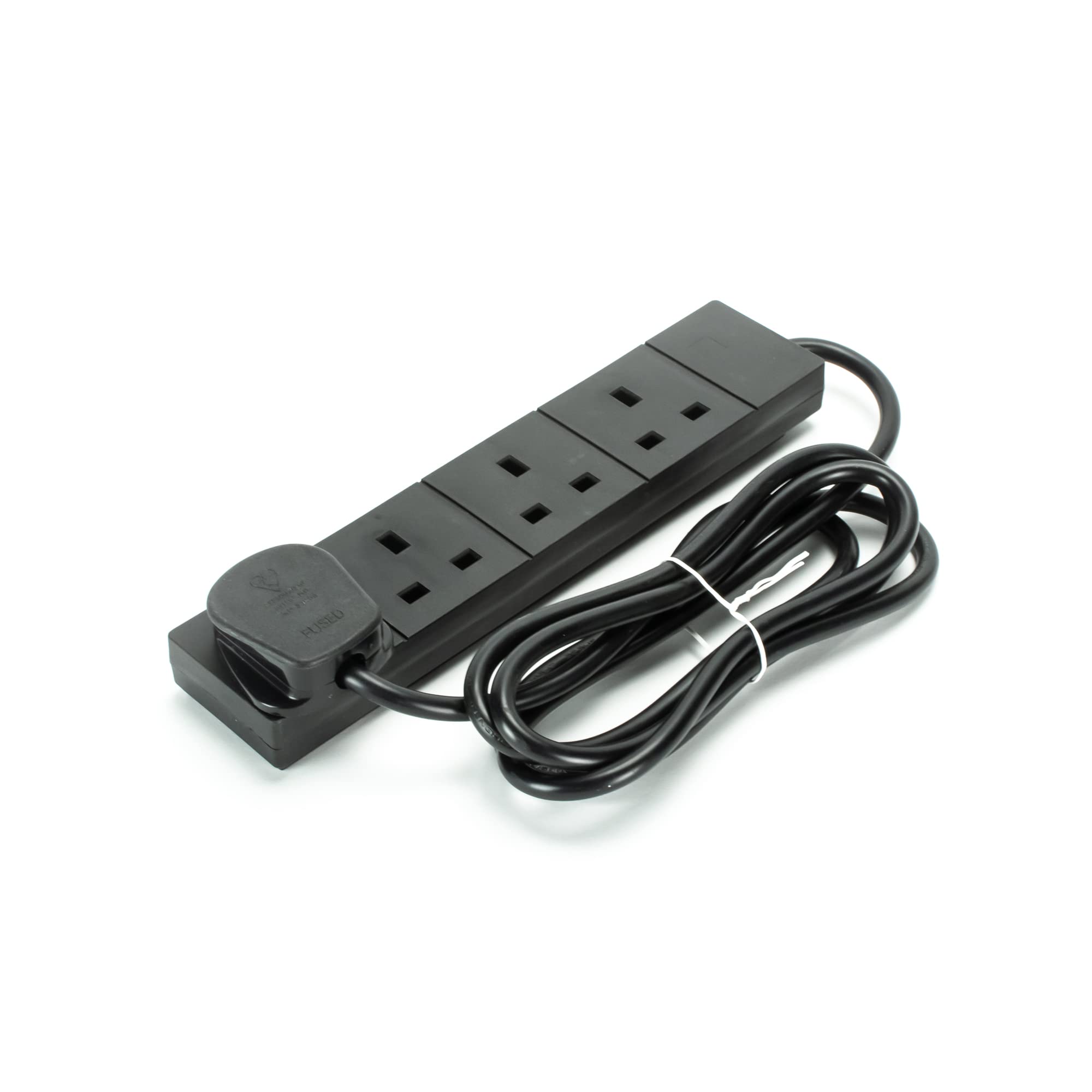 Status 4 Gang 2 Metre Black Extension Lead – Jim's DIY