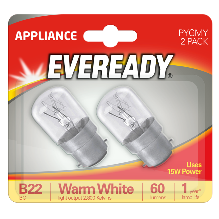 Eveready BC 15W Pygmy Bulbs Twin Pack – Jim's DIY