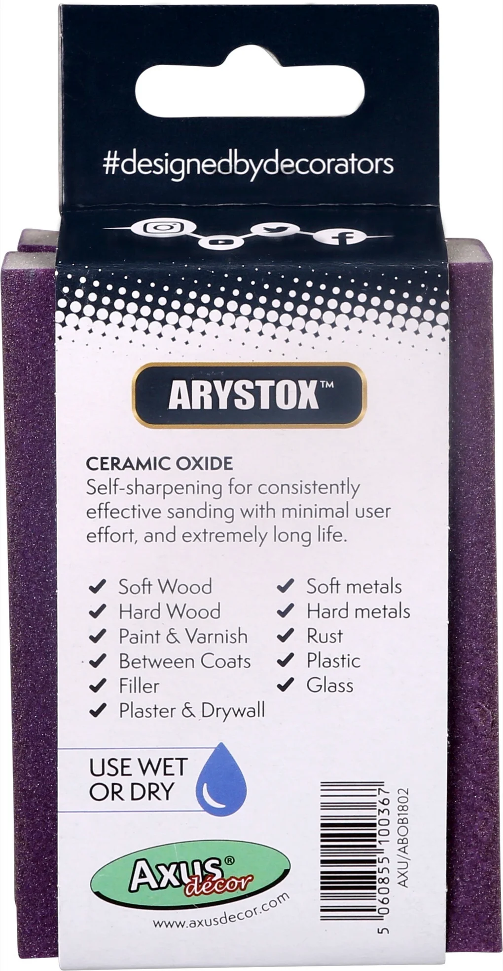 Axus Decor Arystox Ceramic Sanding Blocks (Onyx Series) Twin Pack – Jim ...