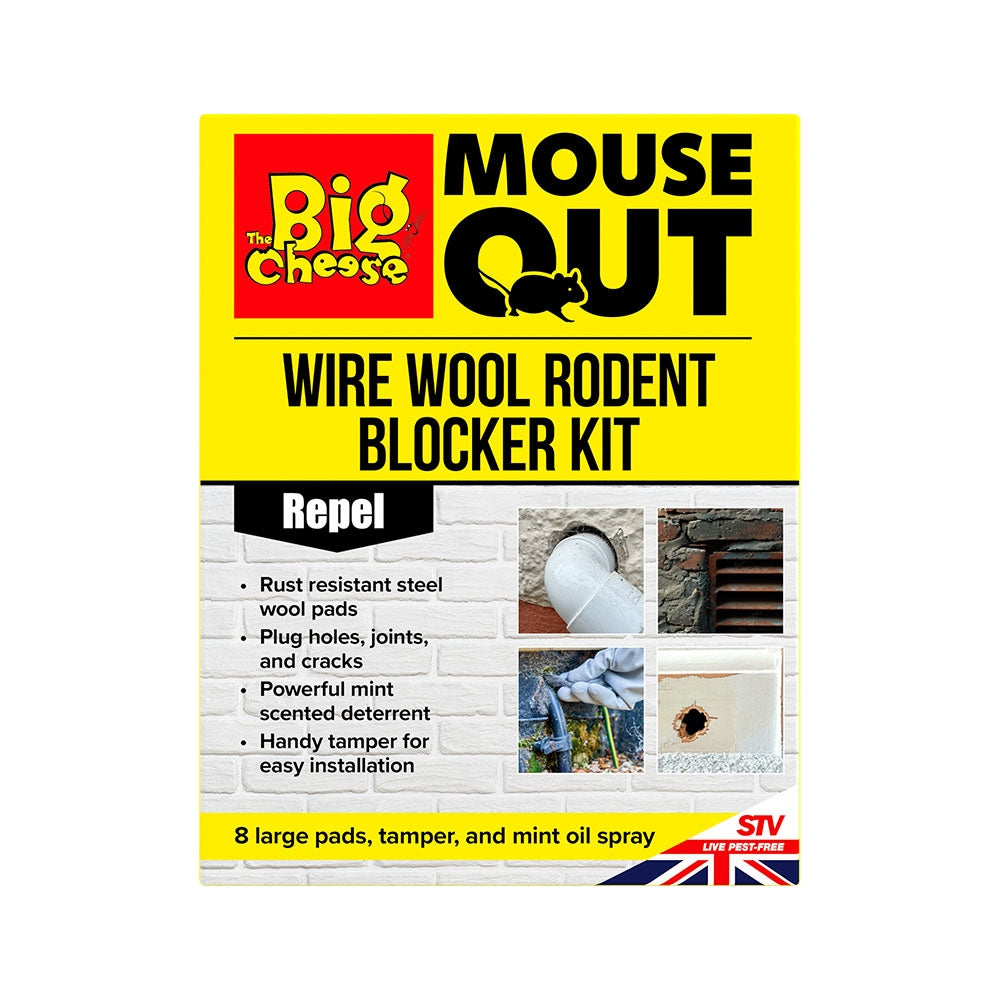 STV STV250 Big Cheese Mouse Out Wire Wool Rodent Blocker Kit – Jim's DIY